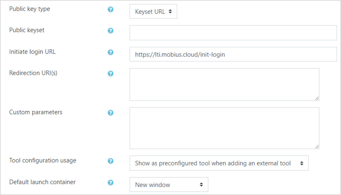Connect Möbius to Moodle