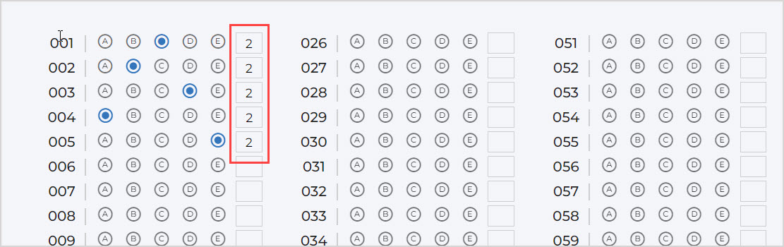 Create a bubblesheet assessment
