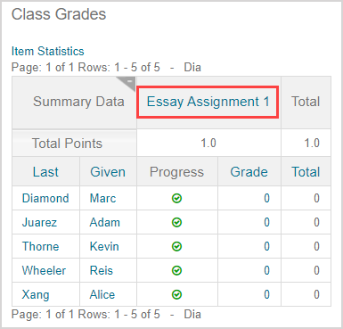 Perform manual grading