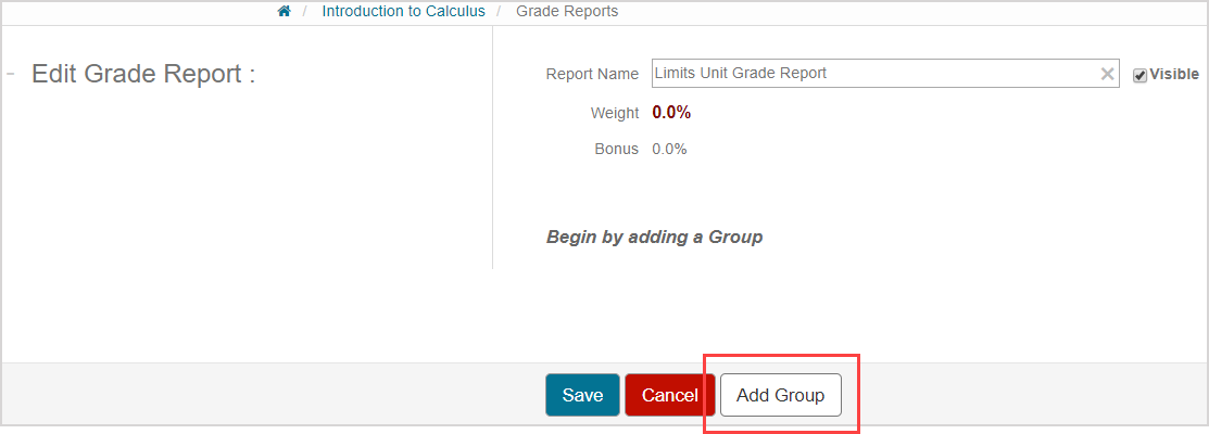 Create a Grade Report