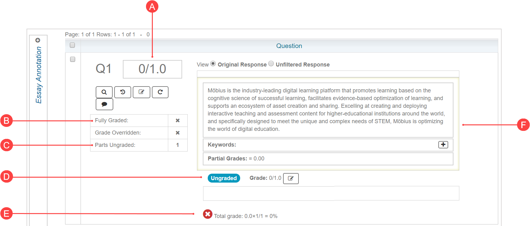 Perform manual grading