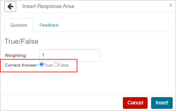 Author a true or false question