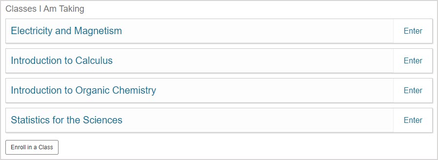 Navigate the student System Homepage