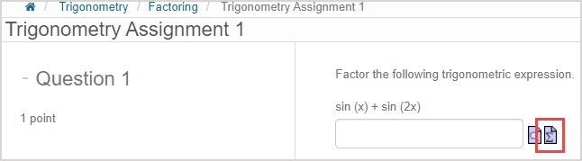 Choose a math entry mode