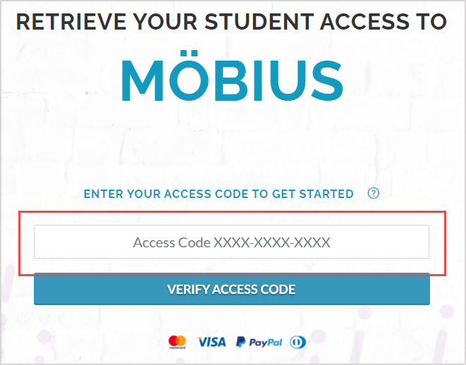 Get my license using Möbius